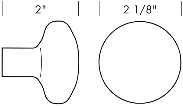 Sun Valley Bronze Mushroom Knob K-201 – Noble Elements